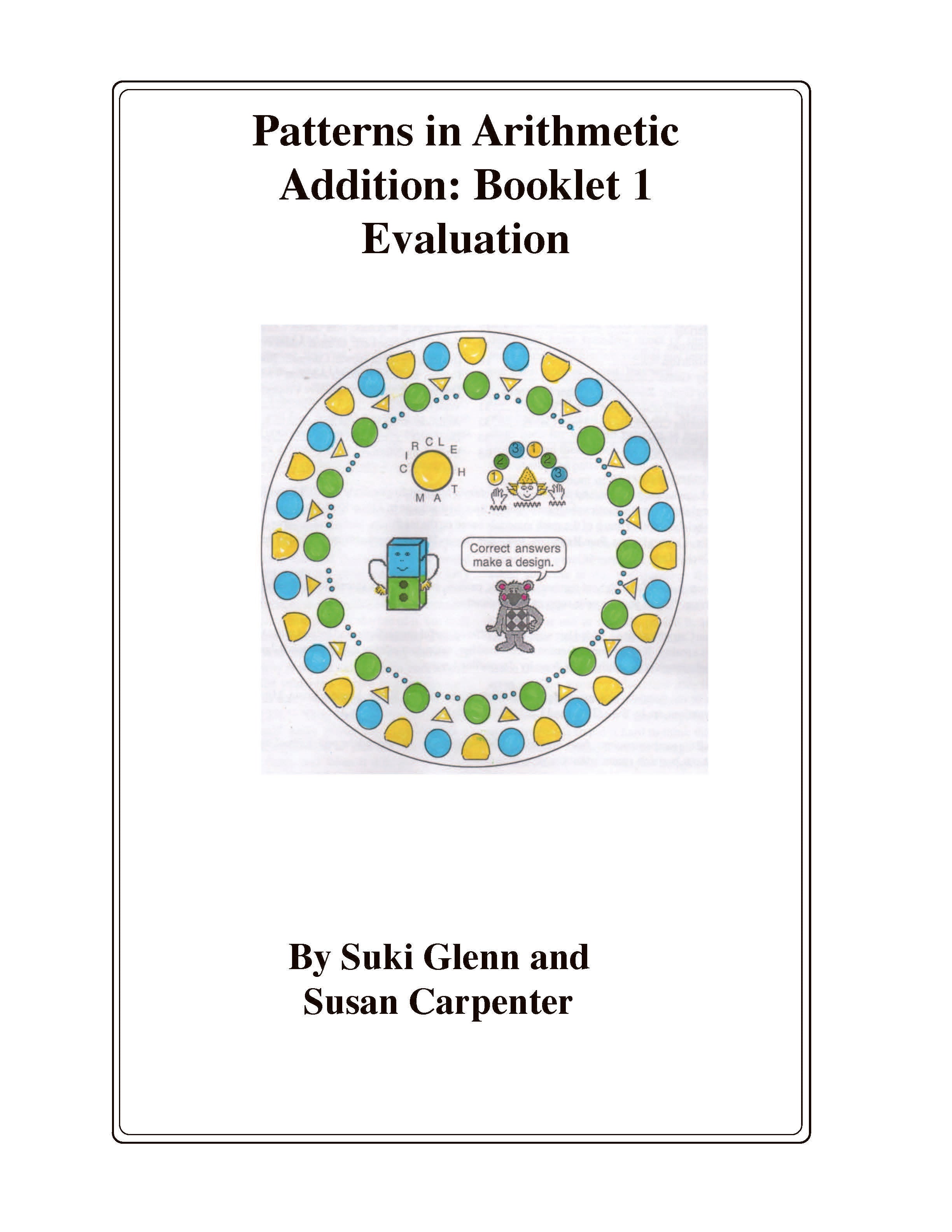 Addition 1 Evaluation – Free Printable Math Assessment PDF – Pattern Press