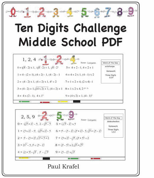 Ten Digits/Middle School PDF – Pattern Press