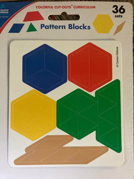 Pattern Blocks Colorful Cut-Outs® – Pattern Press
