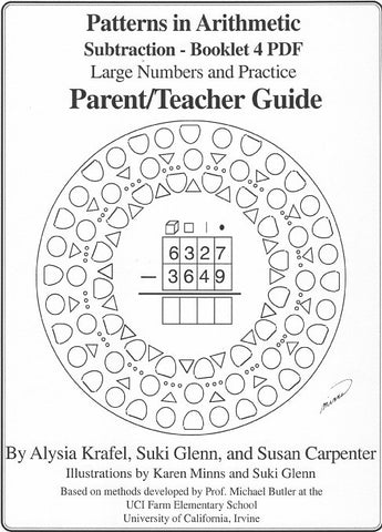 Subtraction 4 PDF - Student & Teacher – Pattern Press