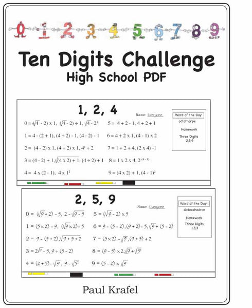 Ten Digits/High School PDF – Pattern Press